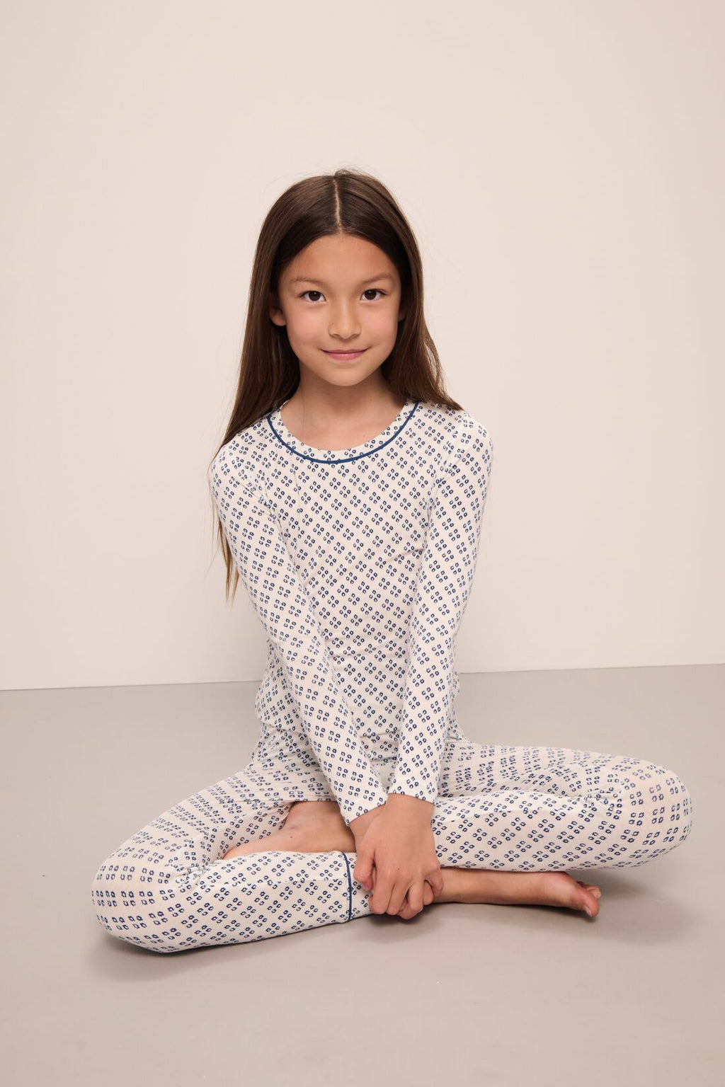 Kids Printed TENCEL™ Modal Unisex Long PJ Set – Eberjey