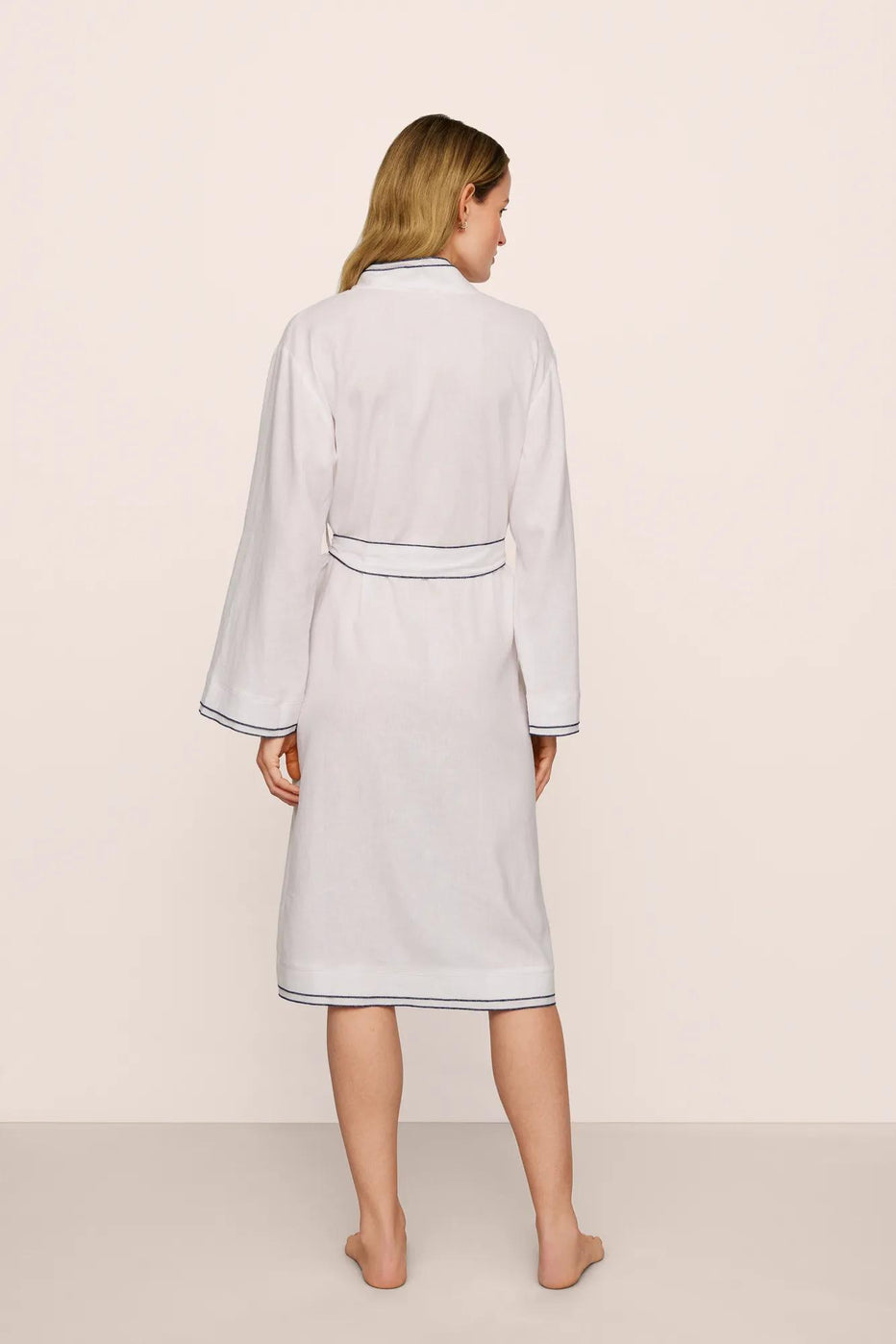 Linen Blend Long Sleeve Robe – Eberjey